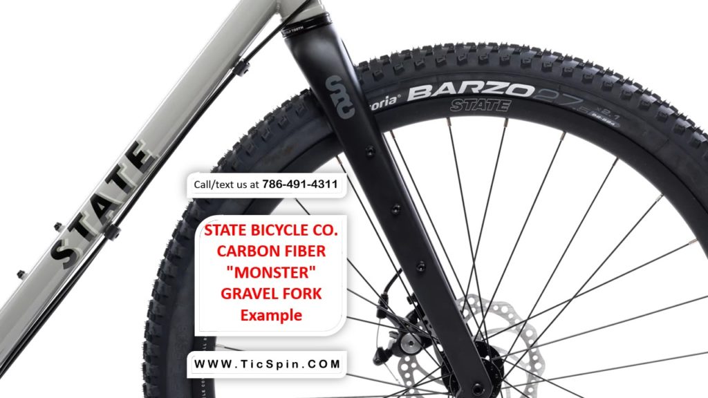 STATE BICYCLE CO. – CARBON FIBER “MONSTER” GRAVEL FORK – TicSpin Market